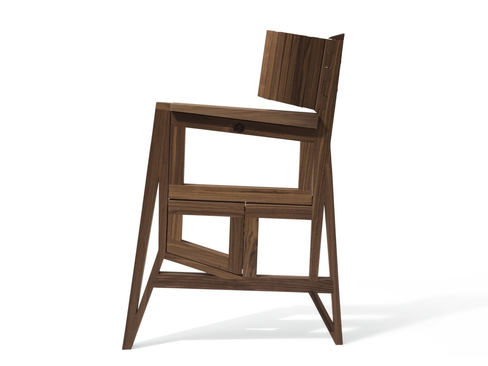 GRAND TOUR Folding walnut chair with armrests By Giorgetti | design ...