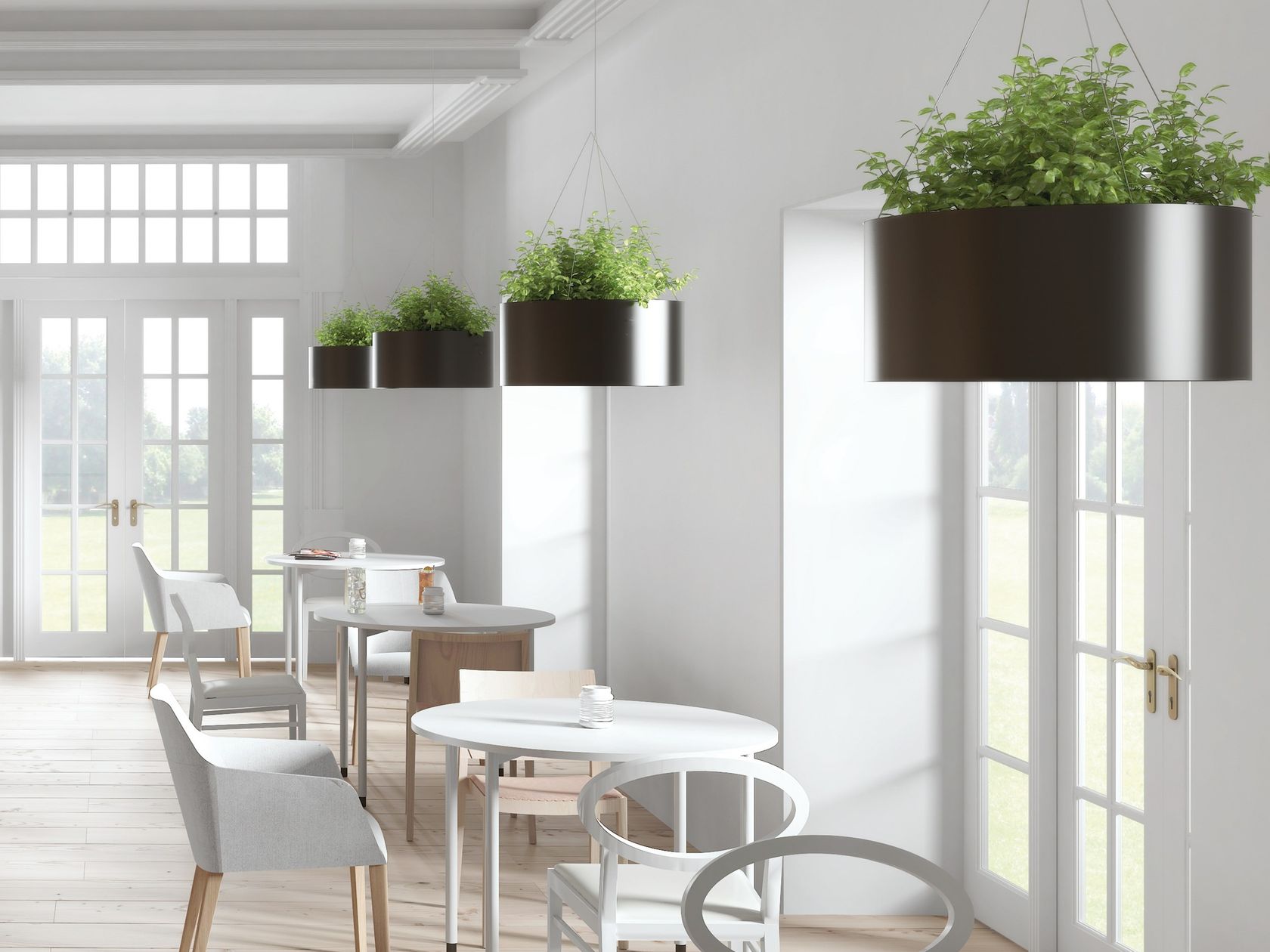 GREEN CLOUD | Hanging plant pot Hanging aluminium plant pot By ...