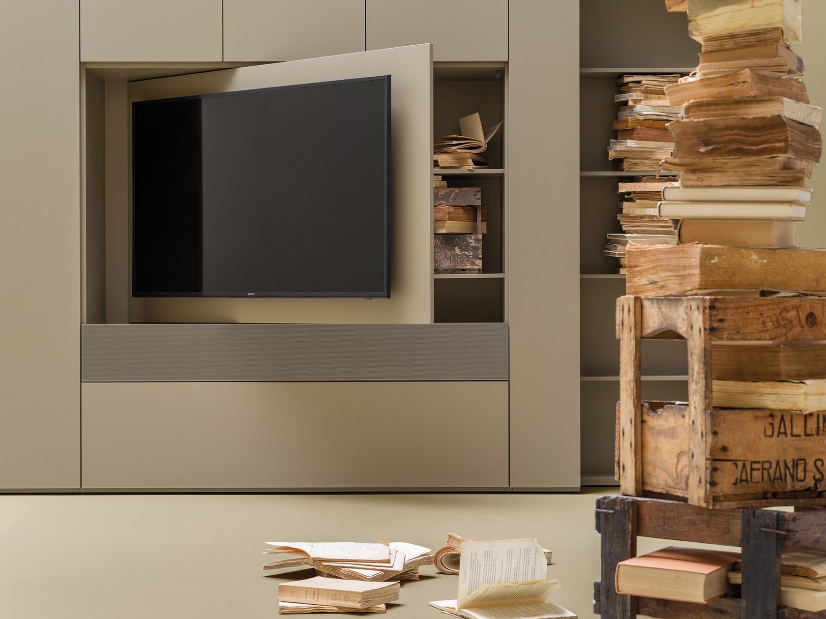 GRID | TV wall system Grid Collection By Caccaro design R&S Caccaro