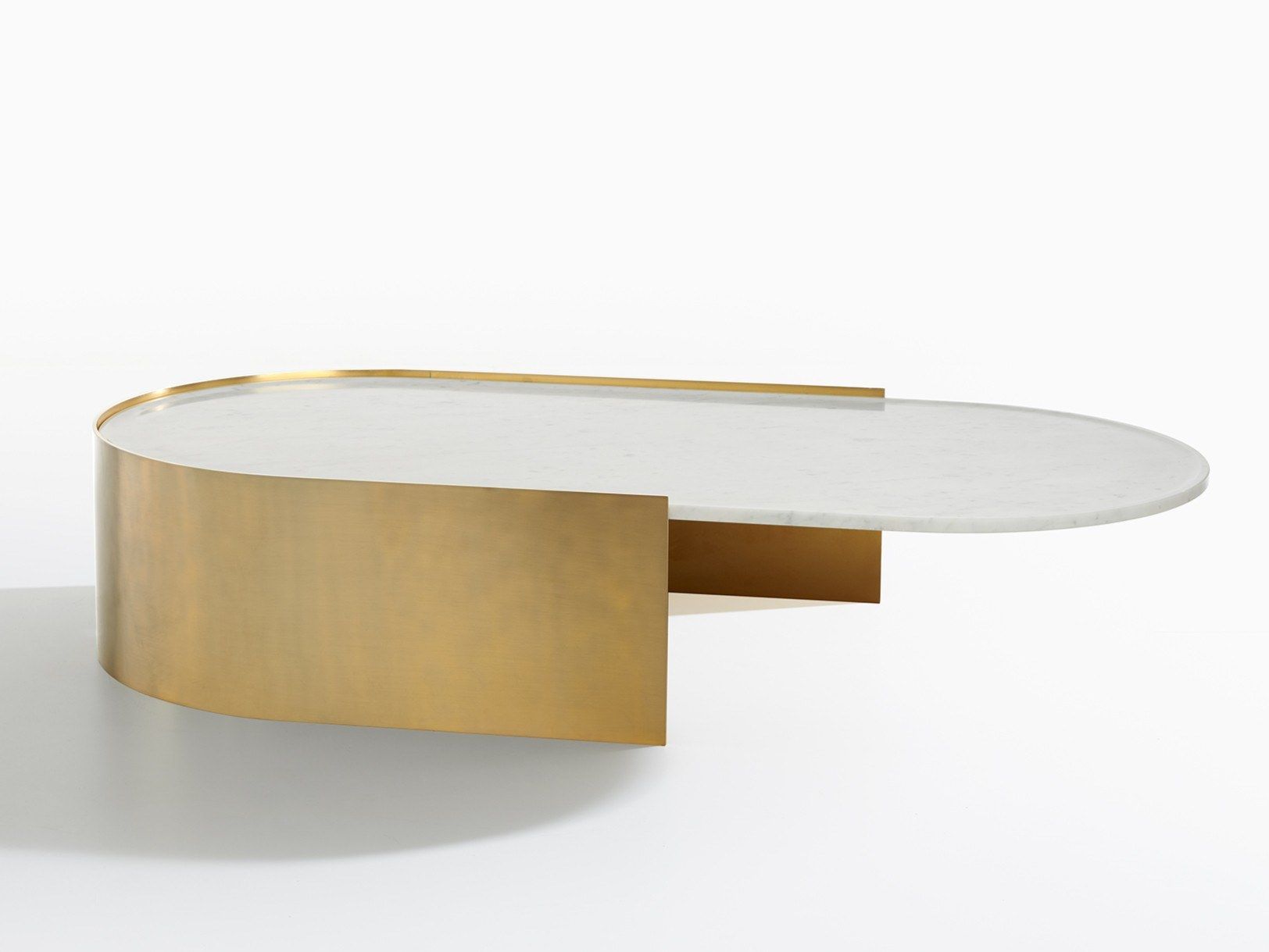 GUASTALLA Oval Carrara marble coffee table By IOC project partners ...