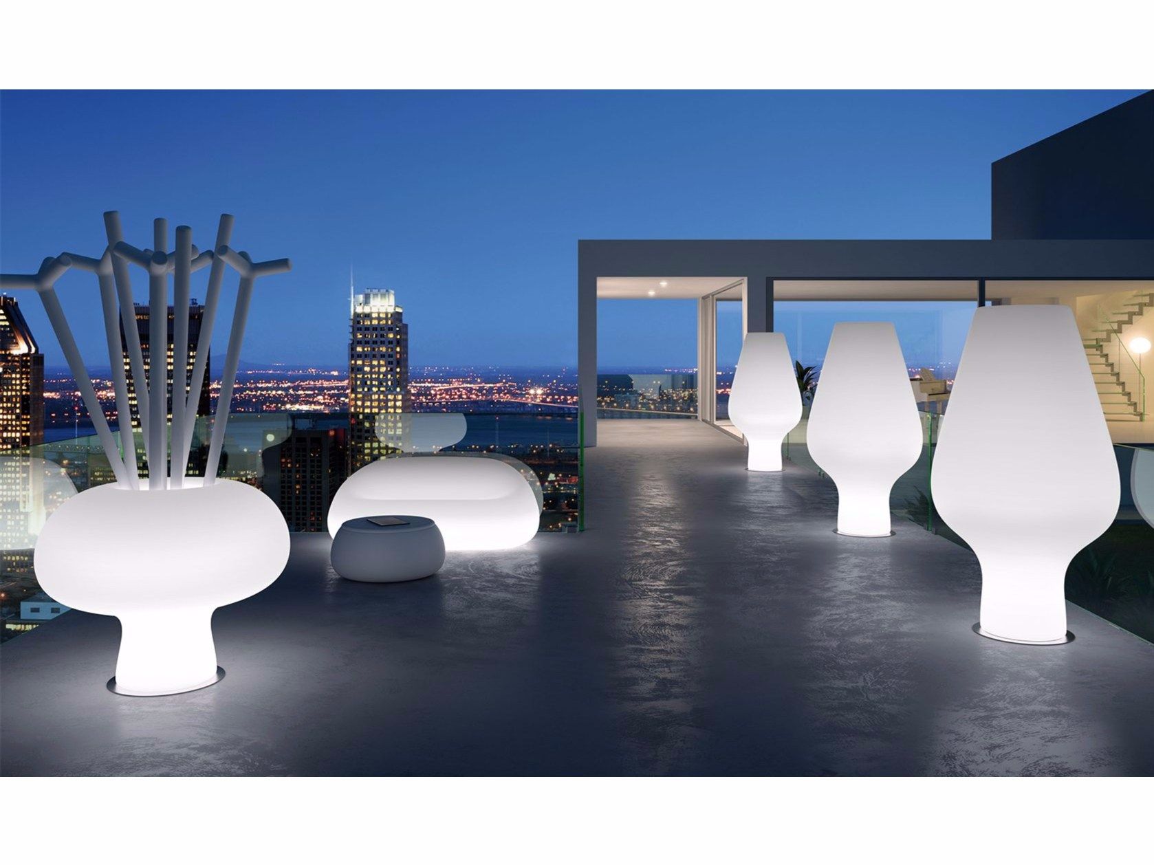 Polypropylene sofa with light GUMBALL SOFA LIGHT By Plust design ...
