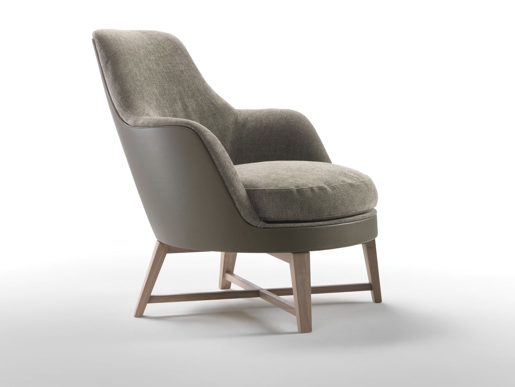 GUSCIO - GUSCIO SOFT Fabric armchair with armrests By Flexform | design Antonio Citterio