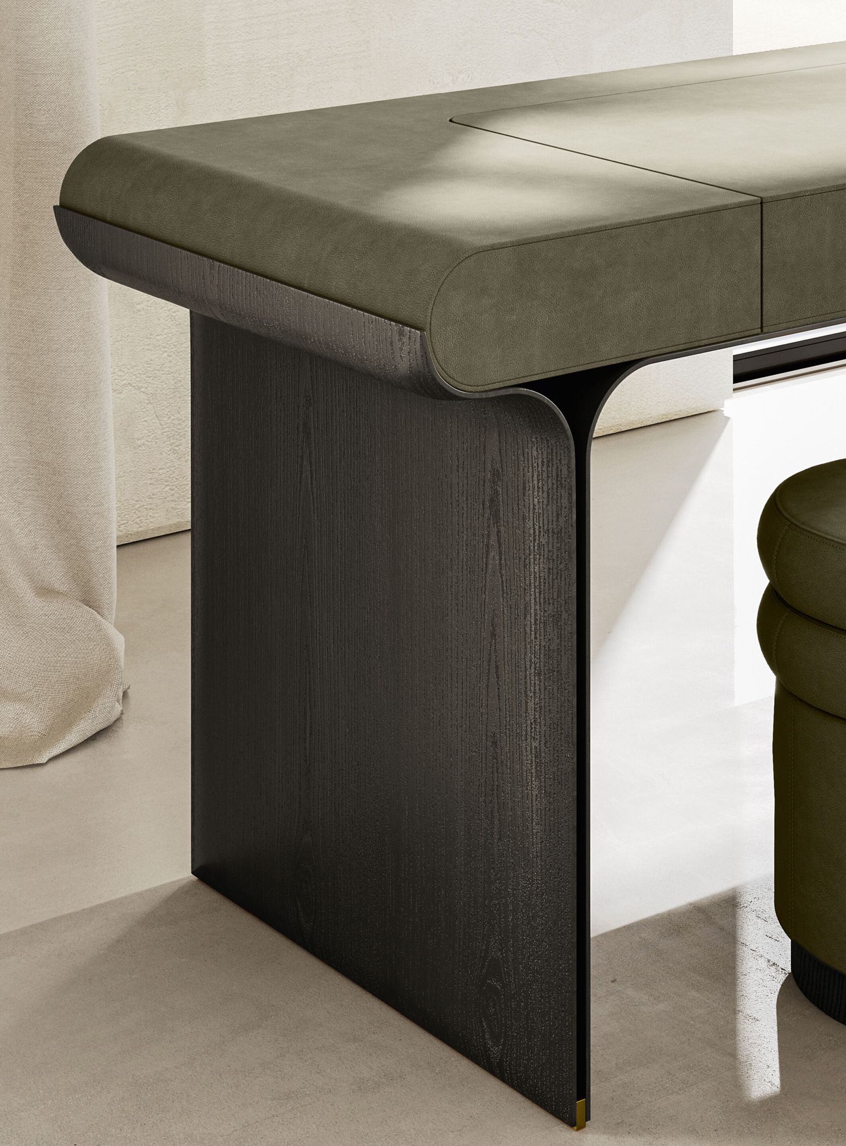 STAMI Desk and vanity desk By Gallotti&Radice | design Studiopepe