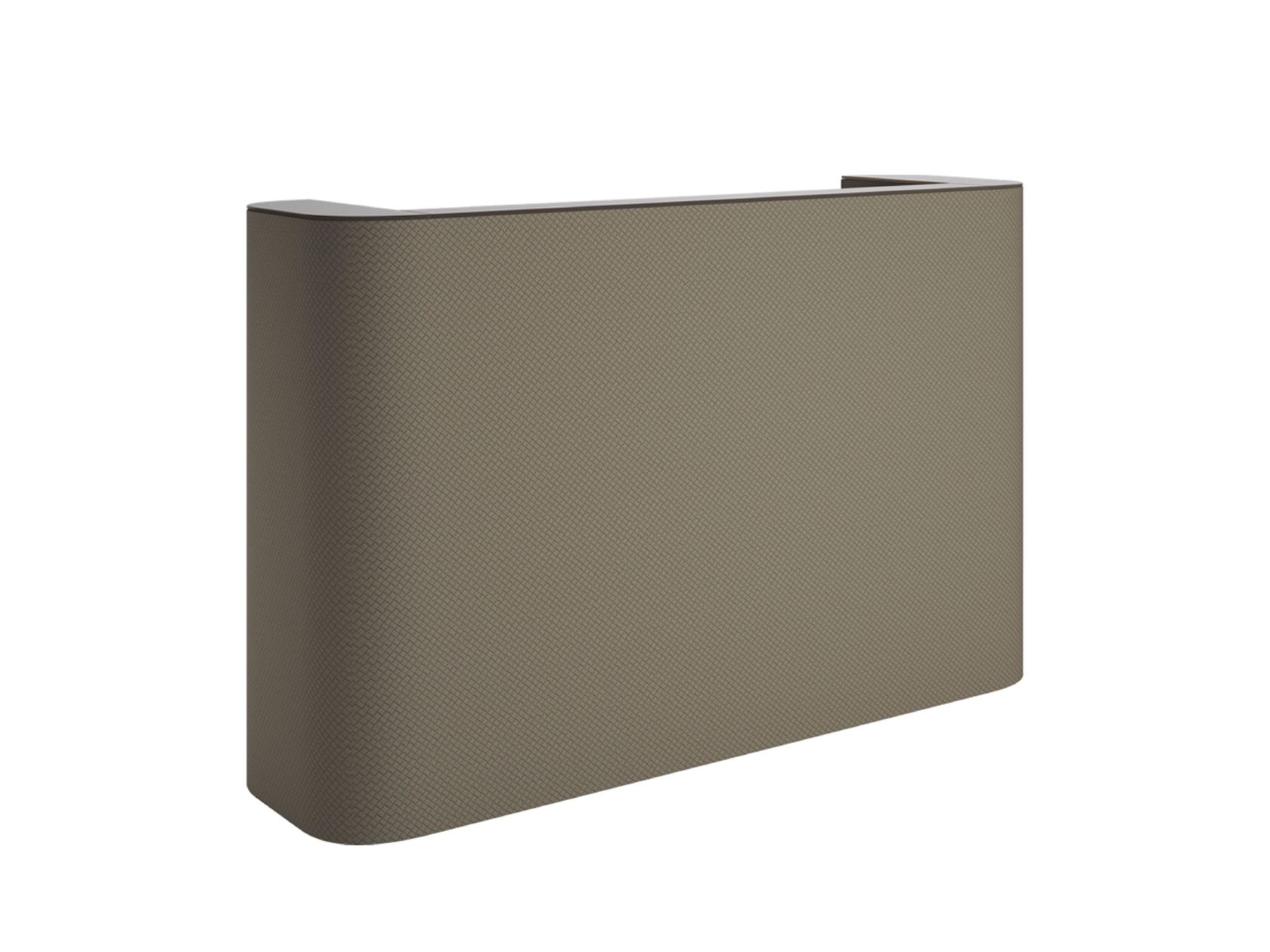 GRANDESK Eco-leather reception desk By Gamma & Bross