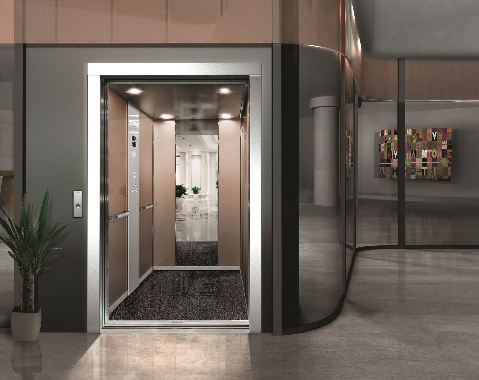 GEN2® LIFE Machine Room-Less lift By OTIS Servizi