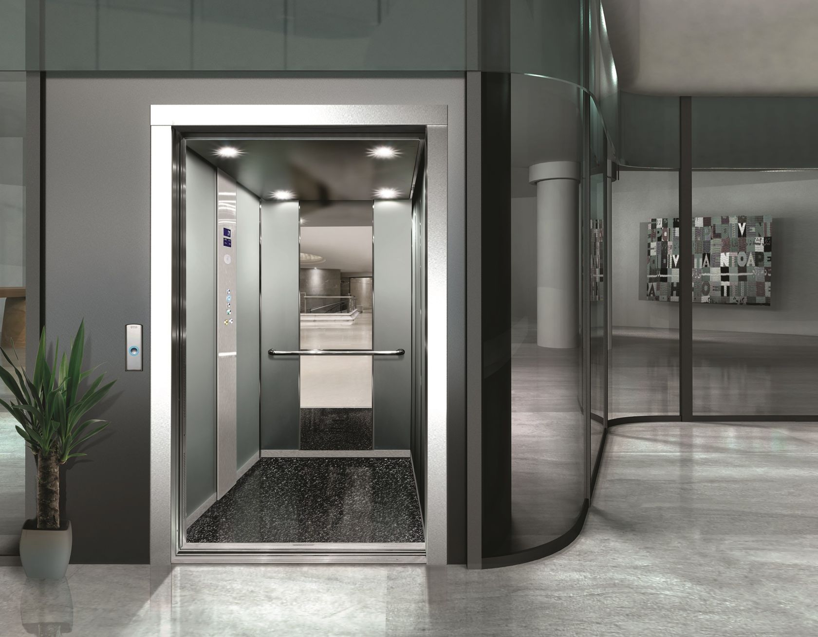 GEN2® FLEX+ Lift without machine room for existing buildings By OTIS ...