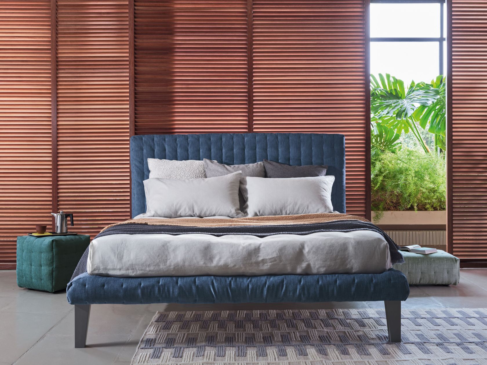Gervasoni bed for the sleeping area