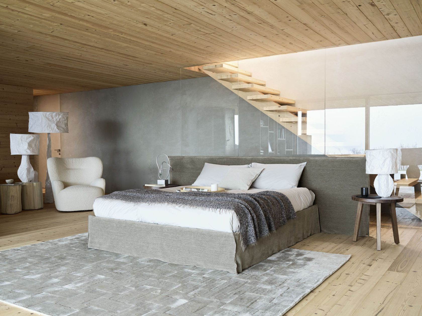 GHOST 81 Double bed By Gervasoni | design Paola Navone
