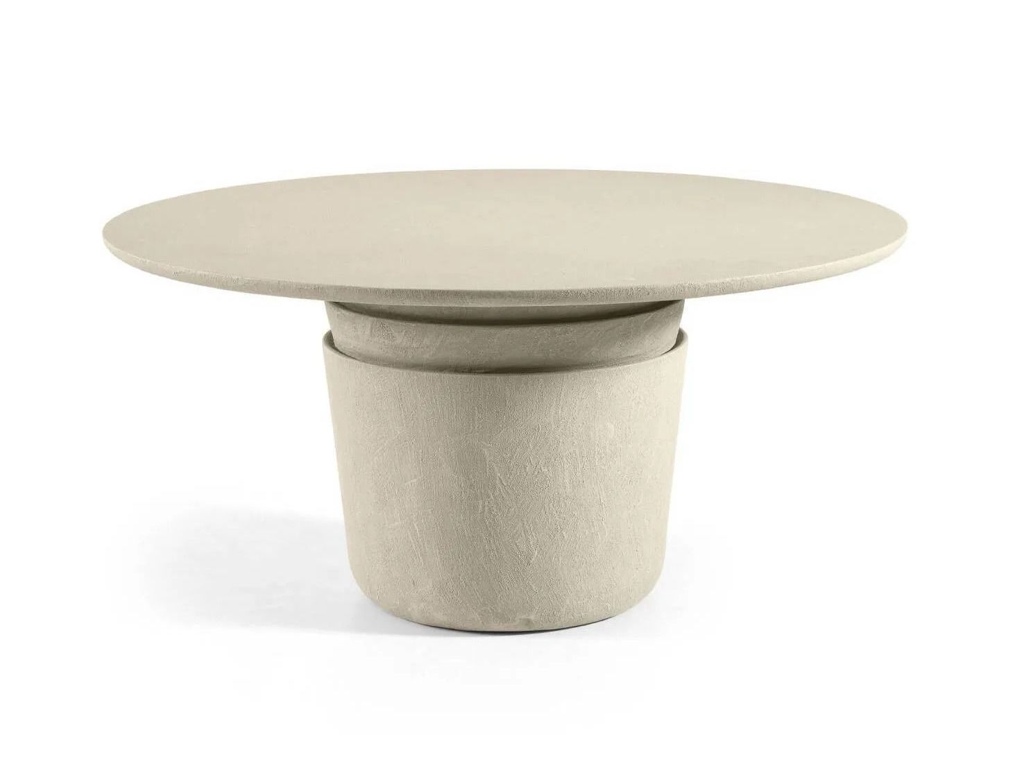 KASANE 33 Rectangular clay garden table By Gervasoni | design Nendo