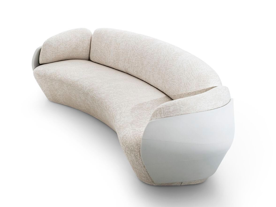 LORELEI 4 seater fabric sofa with removable cover By Giorgetti