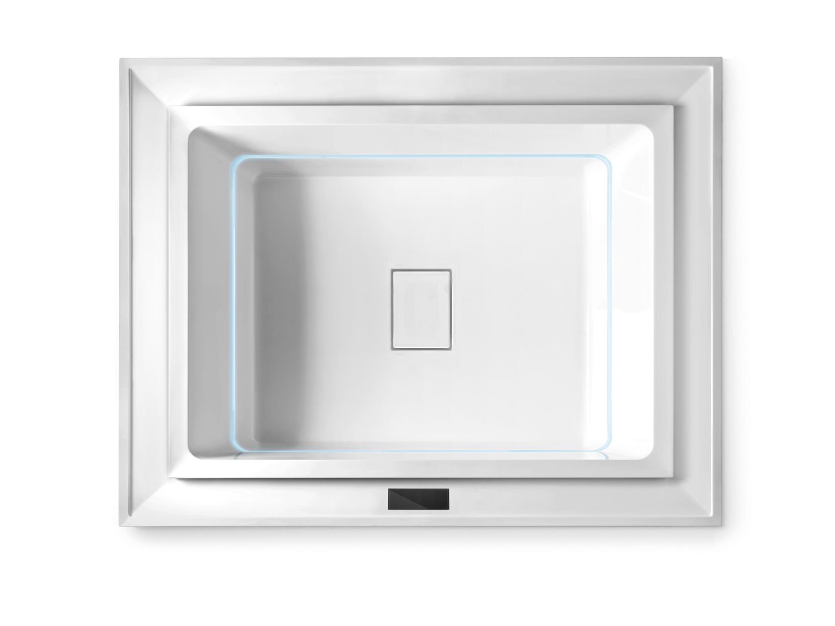 TREESSE GHOST Overflow built-in rectangular hot tub By Gruppo Treesse ...