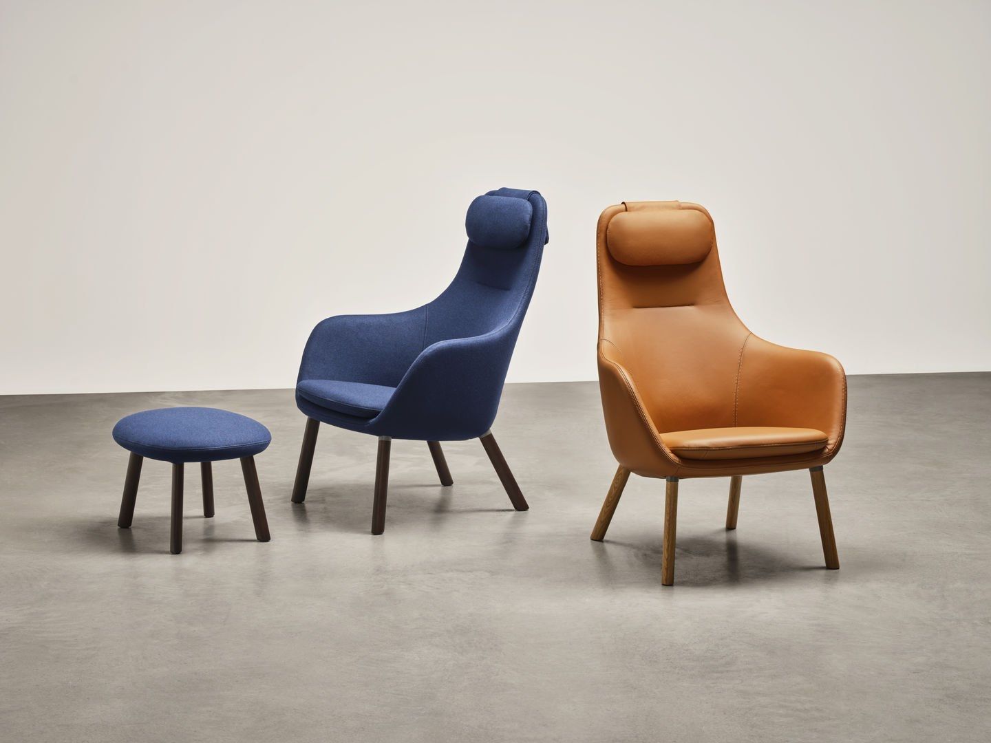 HAL LOUNGE Fabric armchair with headrest By Vitra | design Jasper Morrison