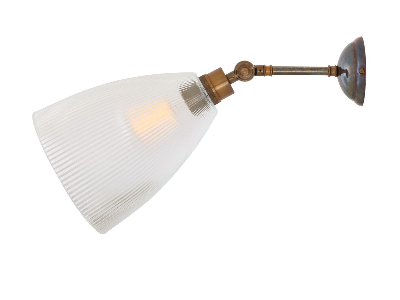 HALE PRISMATIC RAILWAY GLASS WALL LIGHT Wall lamp By Mullan Lighting