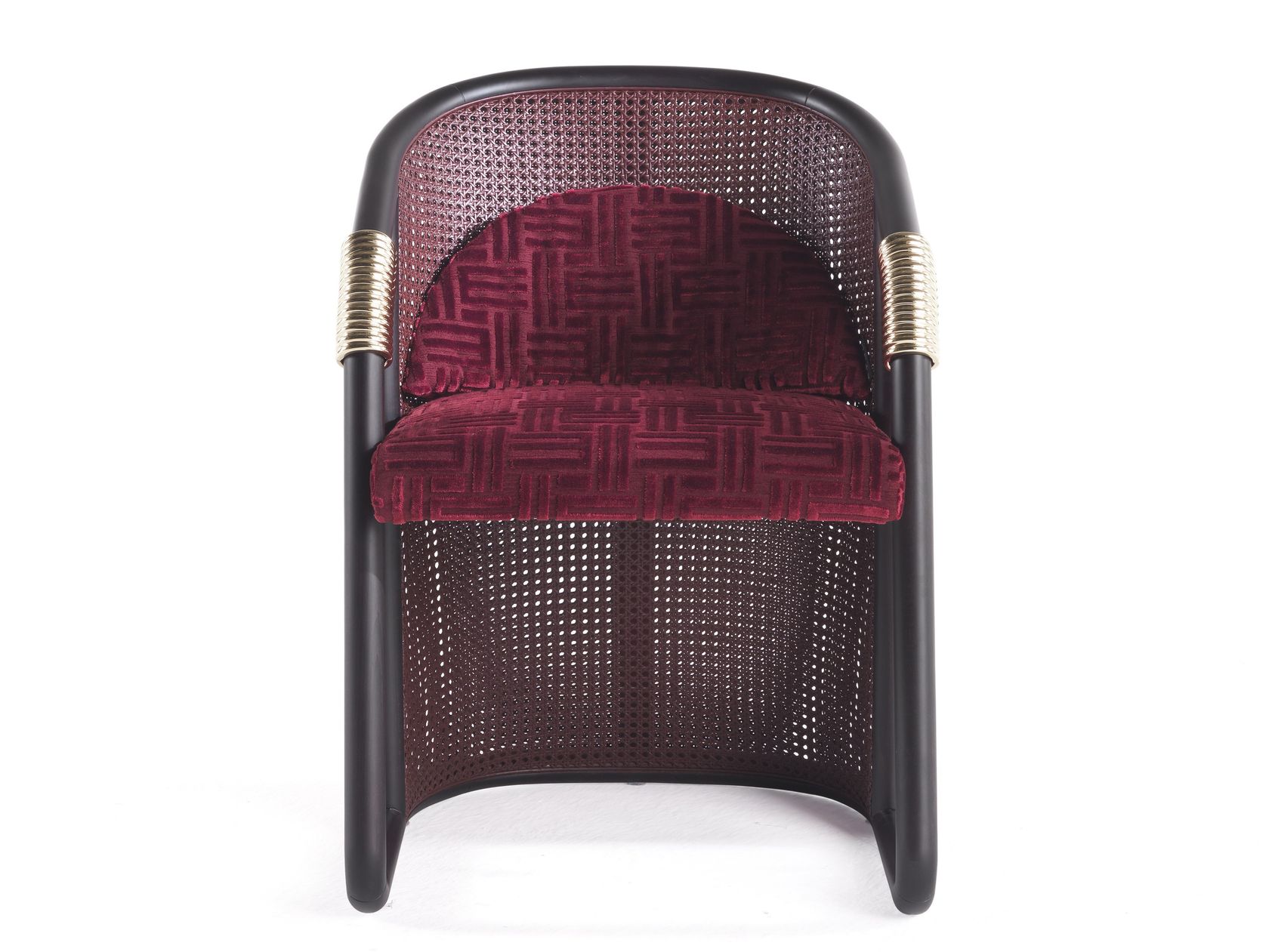 HAMAR Upholstered velvet chair with armrests By ETRO Home Interiors