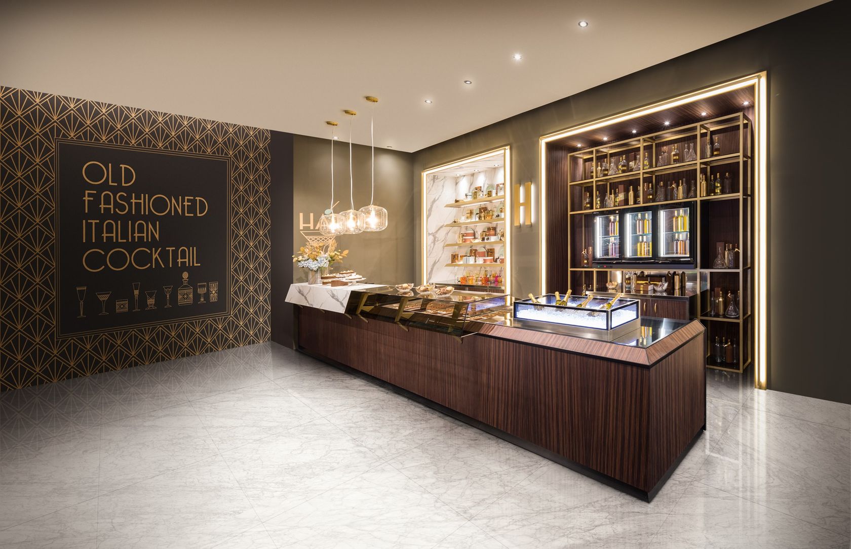 Bar counter wells with ice cream HARRIS By Frigomeccanica