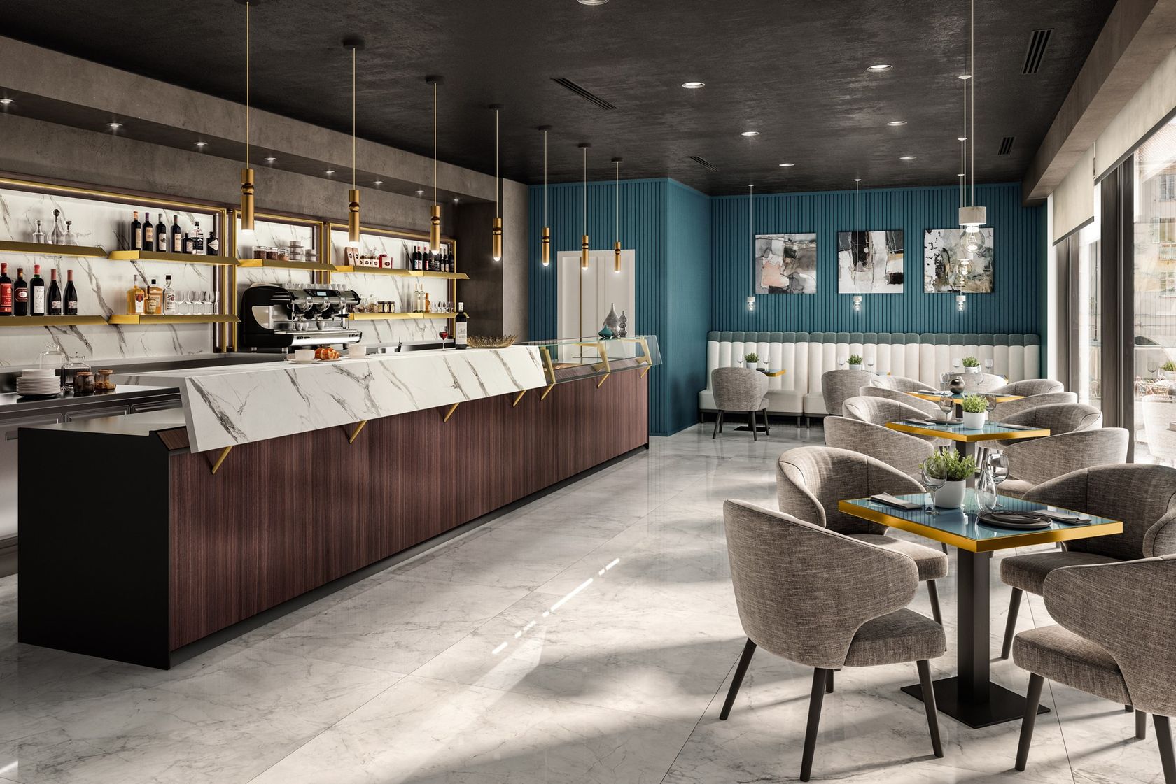 Bar counter wells with ice cream HARRIS By Frigomeccanica