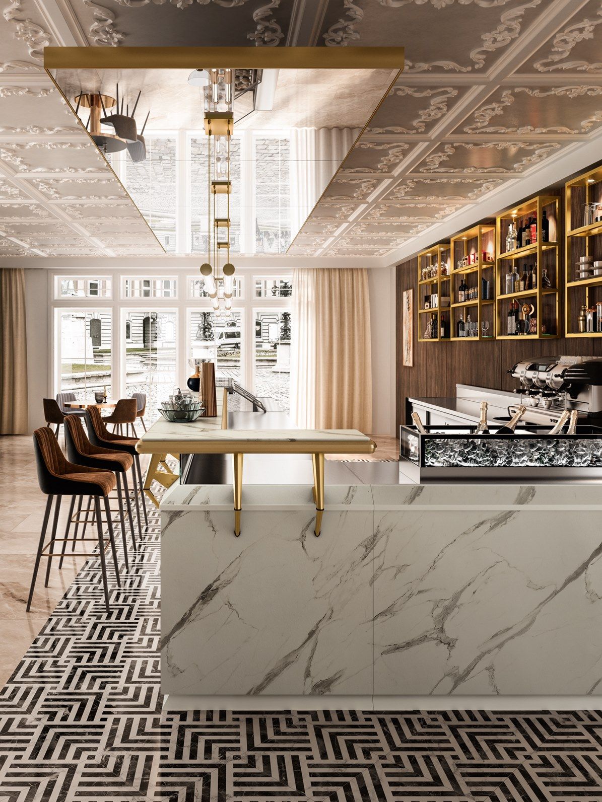 Bar counter wells with ice cream HARRIS By Frigomeccanica
