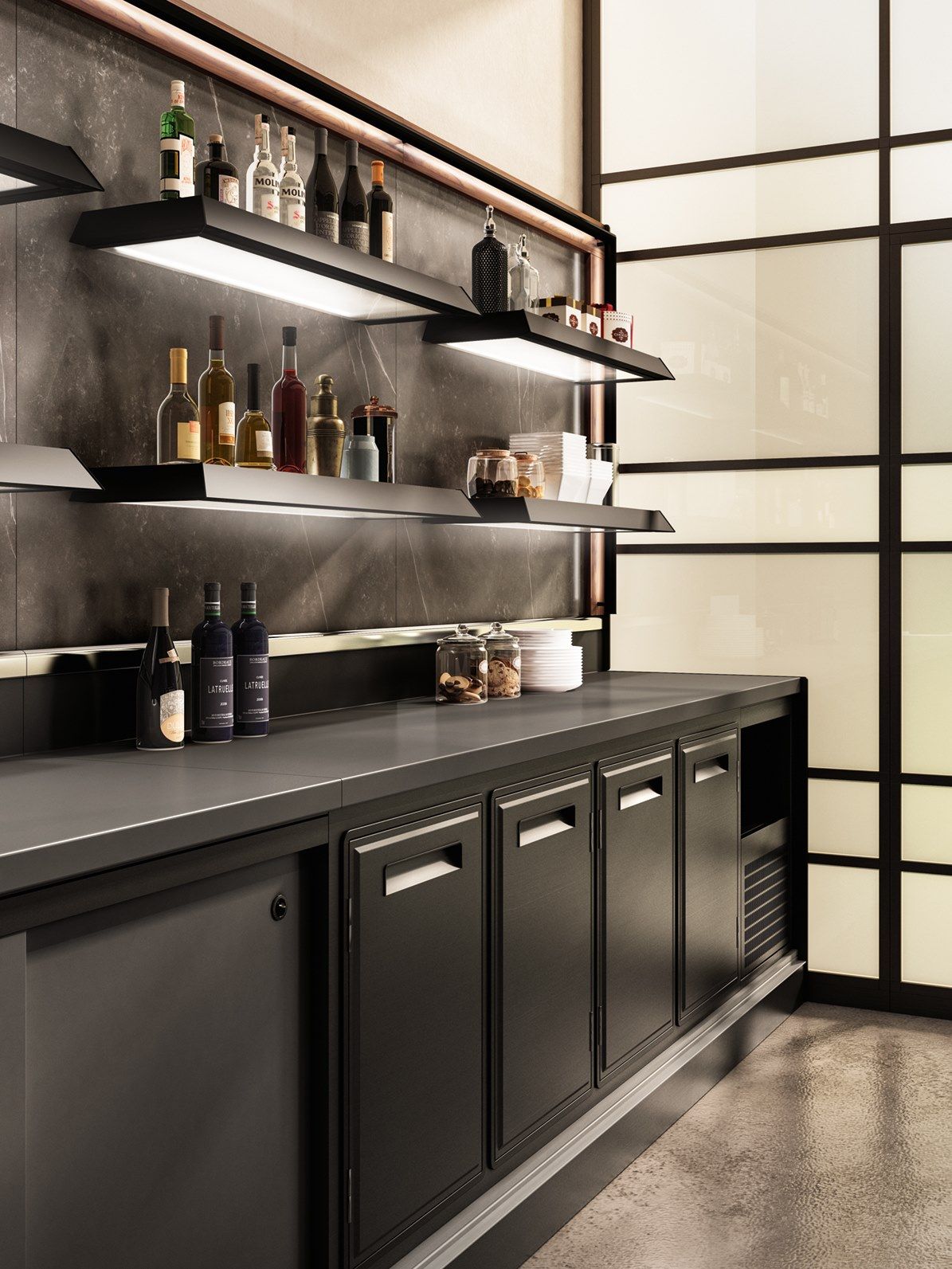 Bar counter wells with ice cream HARRIS By Frigomeccanica