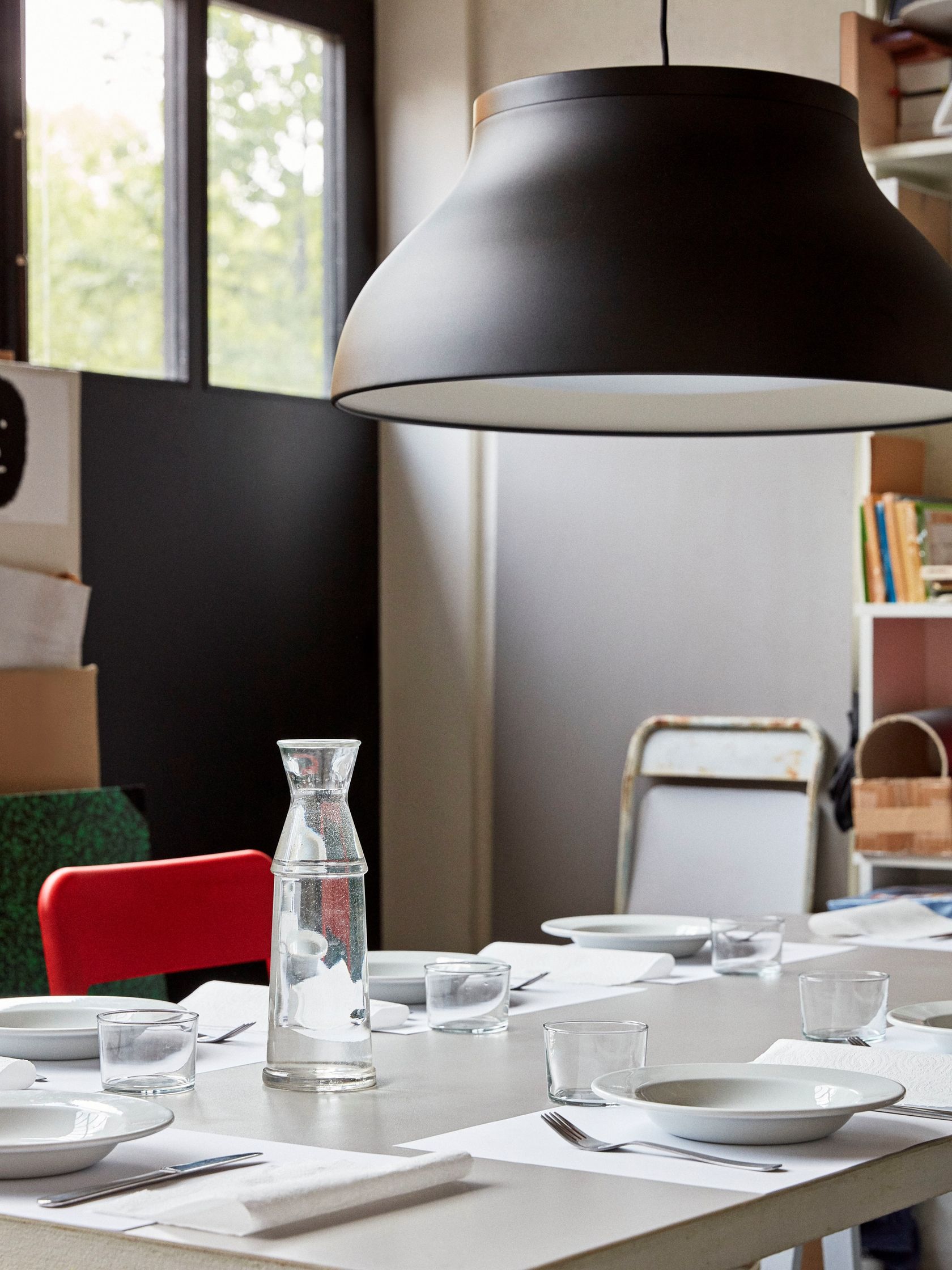 HAY - PC PENDANT L SOFT BLACK pendant lamp By In Stock