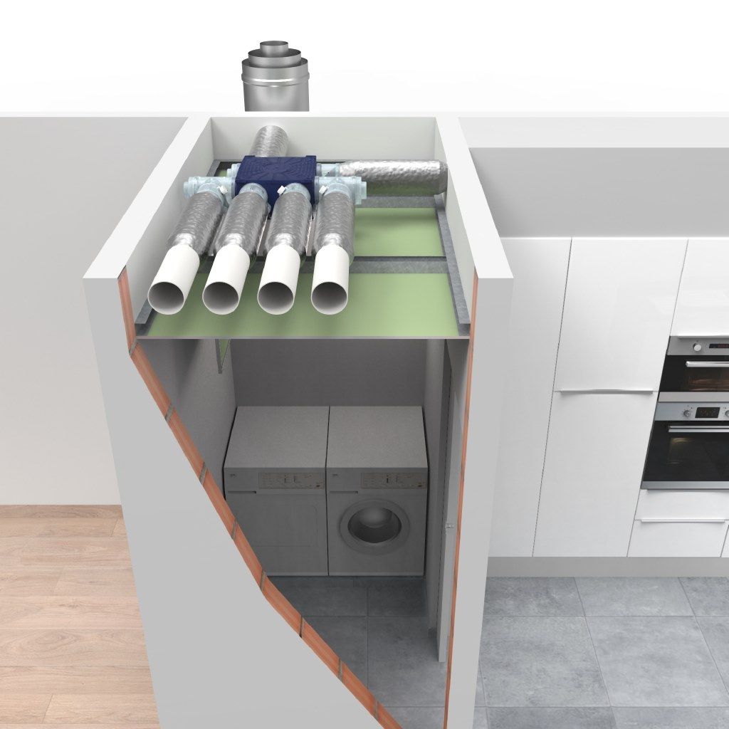 Instalação de ventilação mecânica forçada HEALTHBOX 3.0 By RENSON