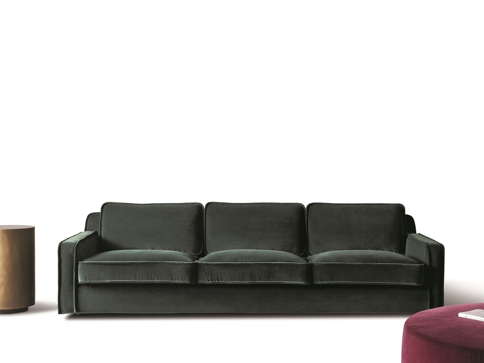 HECTOR Velvet sofa with removable cover By Meridiani | design Andrea ...