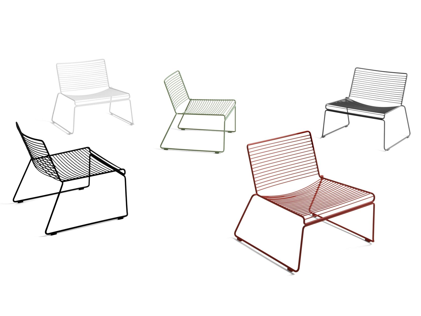HEE Stackable powder coated steel easy chair By Hay | design Hee Welling