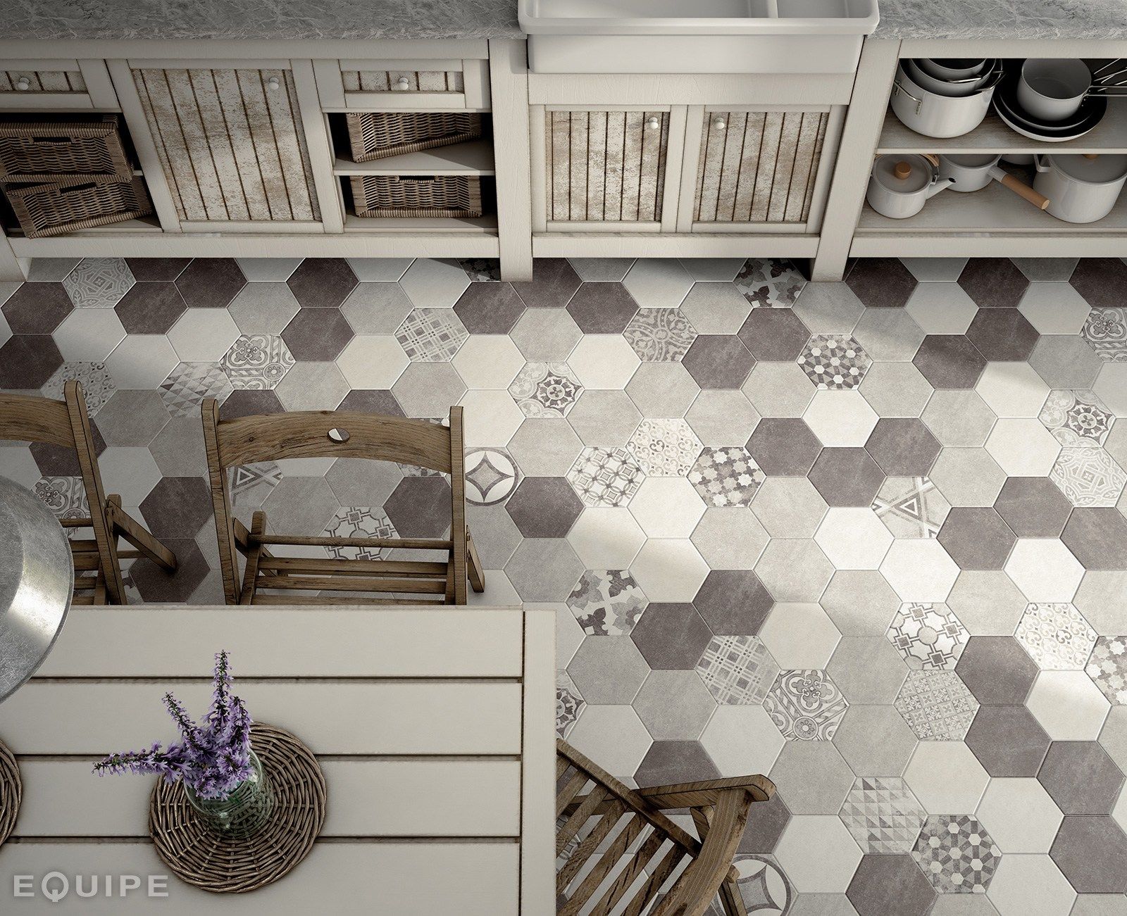 HEXATILE CEMENT By EQUIPE CERAMICAS