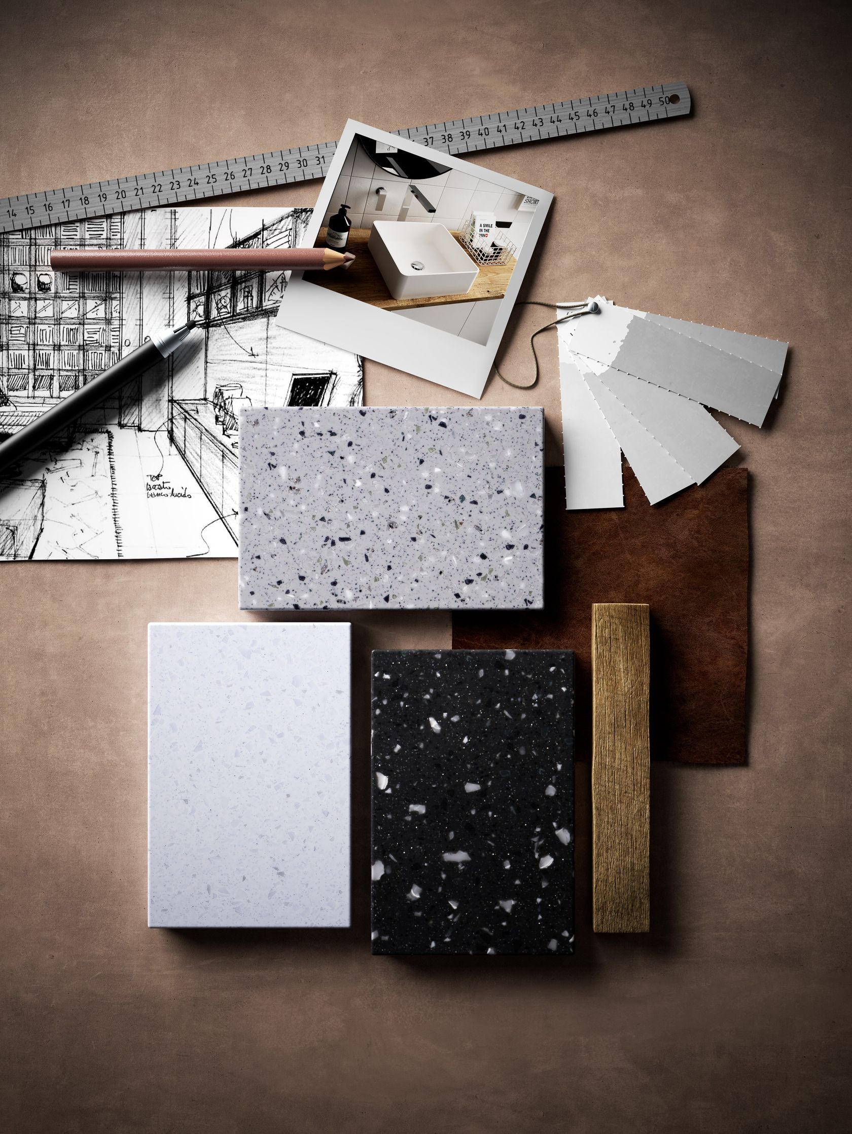 Polímero termoplástico de Solid Surface HI-MACS® - Lucia By HI-MACS design Marcel Wanders