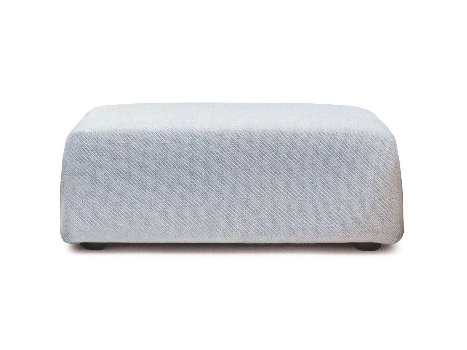 HIGHLANDS Rectangular fabric pouf with removable lining By Moroso ...