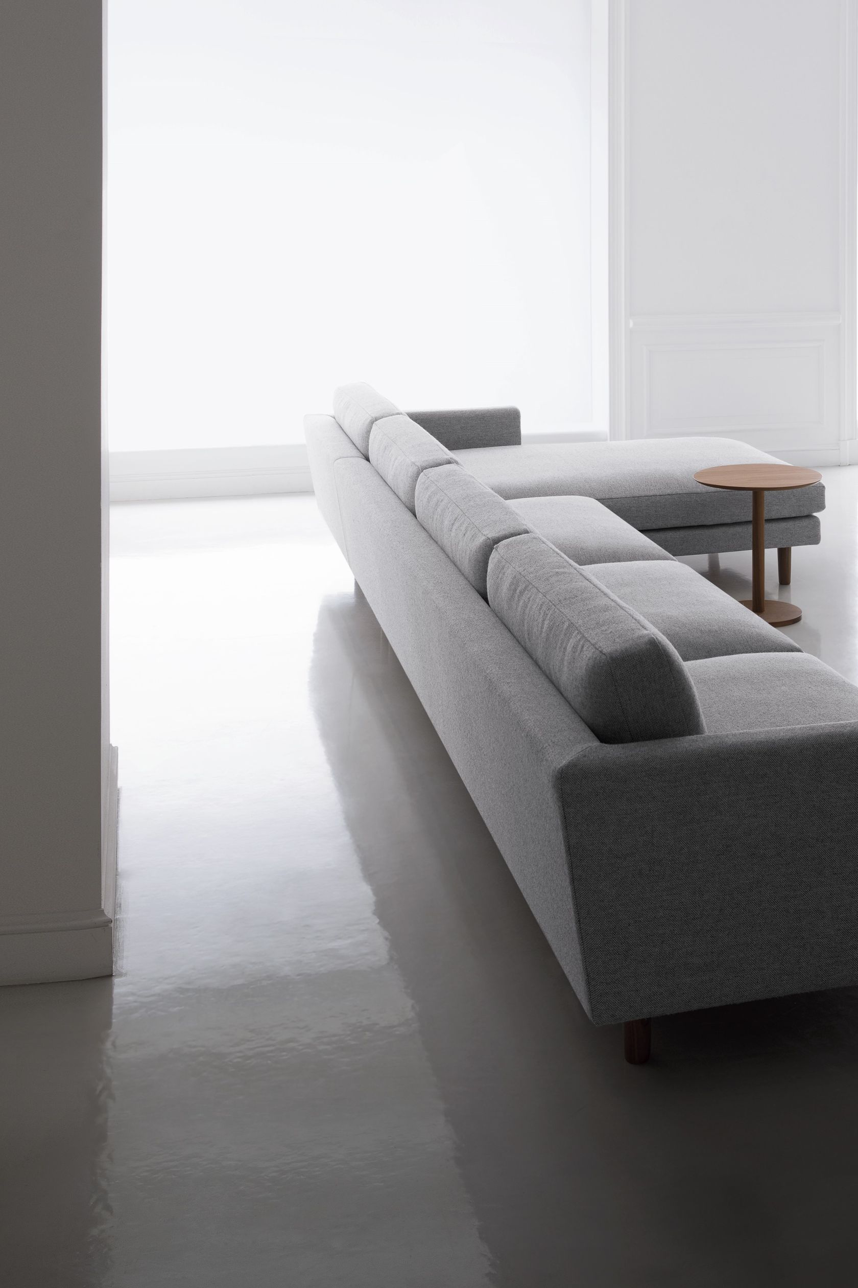 Sectional fabric sofa with chaise longue HIROSHIMA By Maruni design ...