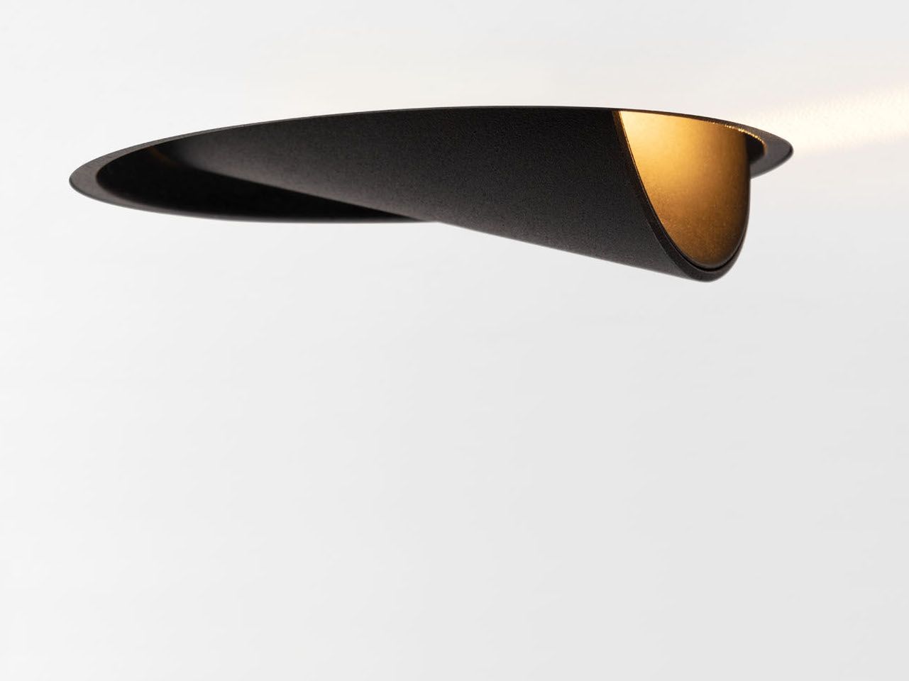 HOLLOW Recessed LED powder coated aluminium spotlight By Modular ...