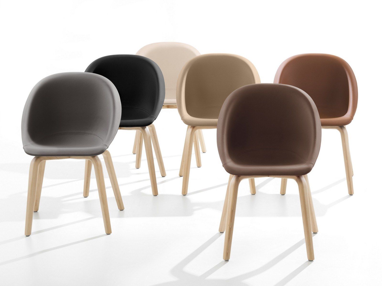 HOOP | Leather chair By B-LINE design Karim Rashid