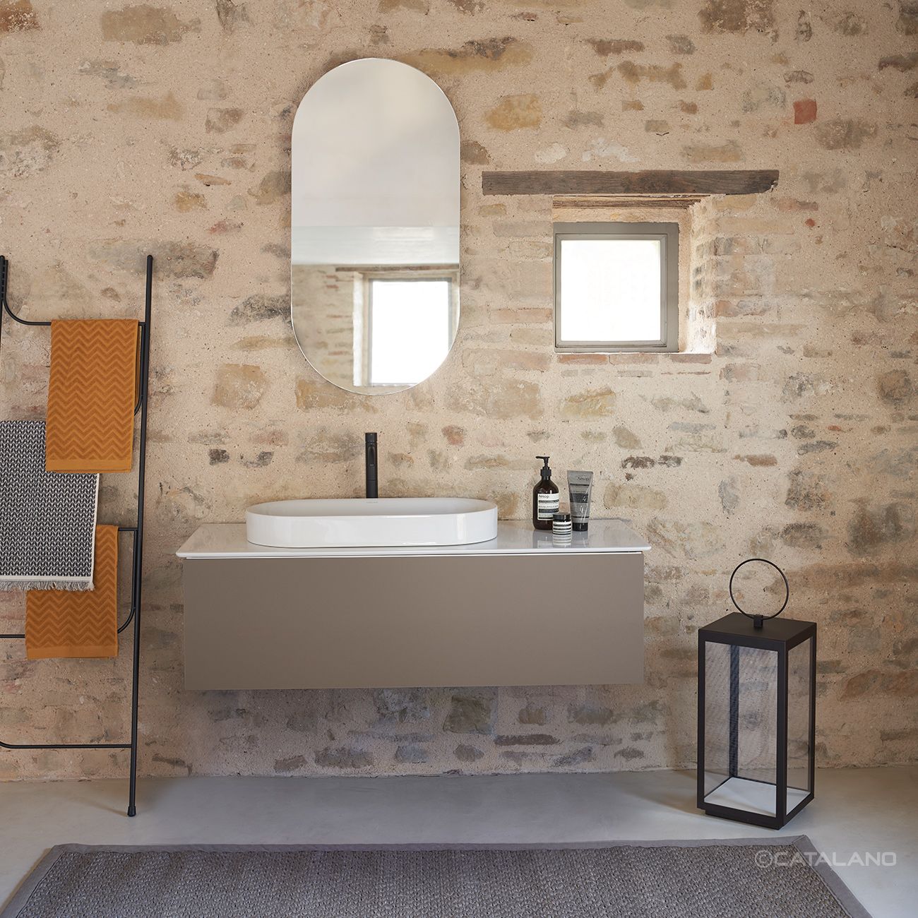 HORIZON | Washbasin with drawers Horizon Collection By CERAMICA CATALANO