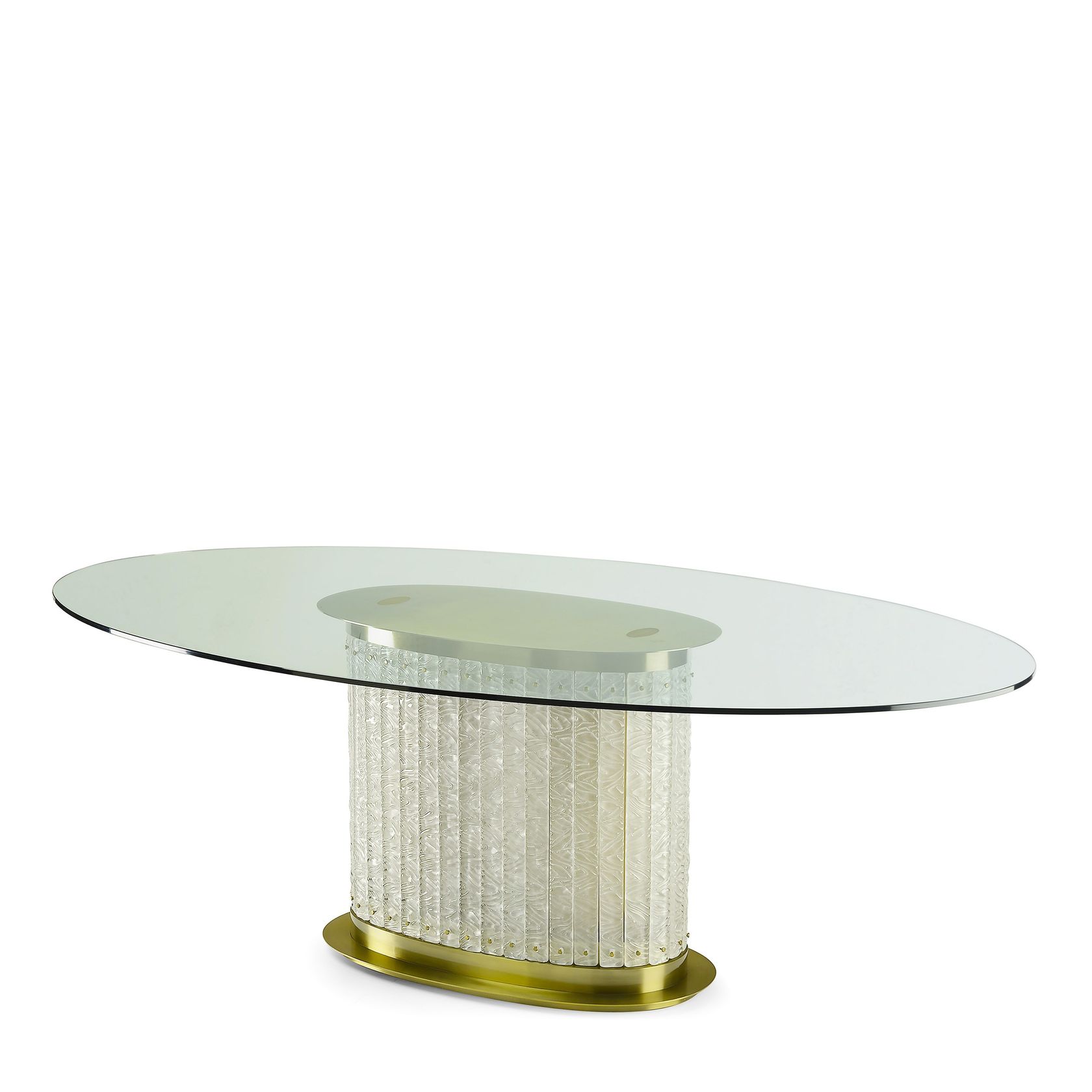 HOWARD | Oval table Oval crystal table By MARIONI | design Studio 63