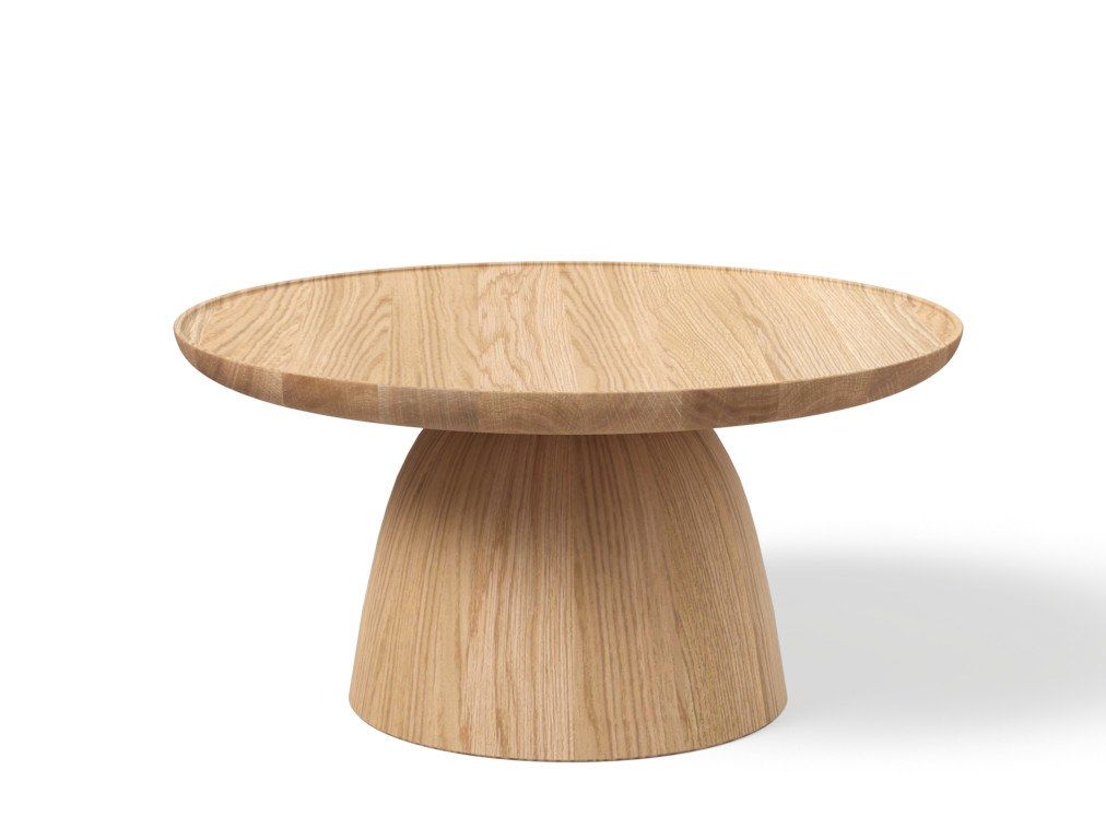 HRÍB | Coffee table Round wooden central coffee table By JAVORINA ...