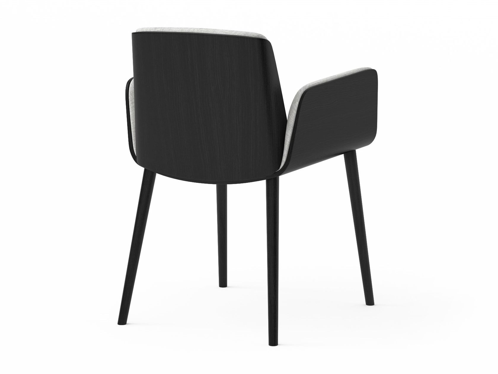 HUG Upholstered fabric chair with armrests By Punt | design Estudi ...