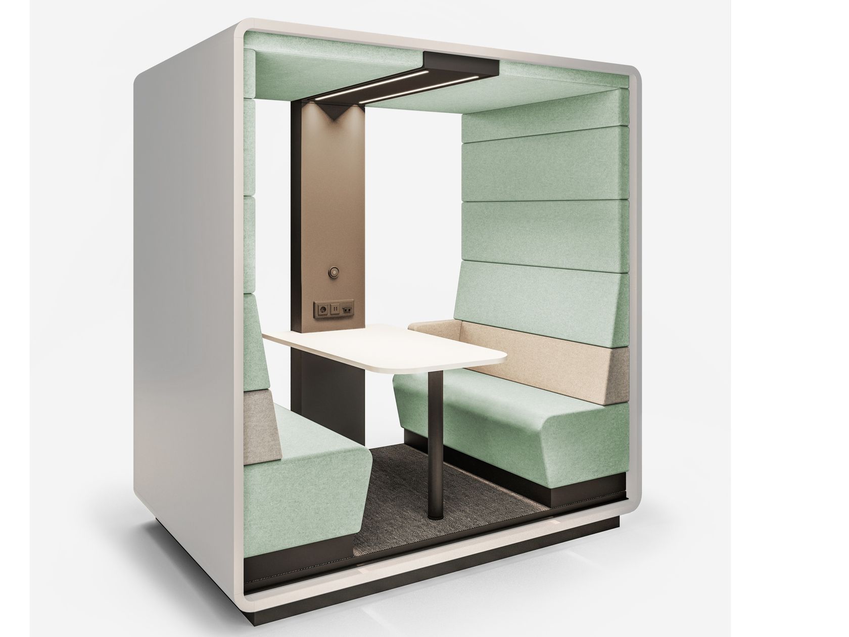 Acoustic office booth hushMeet.open Hush Collection By Mikomax Smart Office