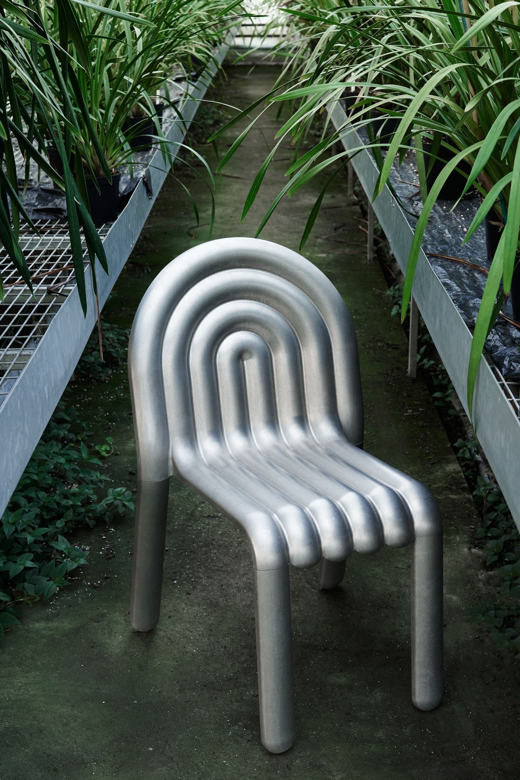 Aluminium chair HYDRO By Tom Dixon design Tom Dixon