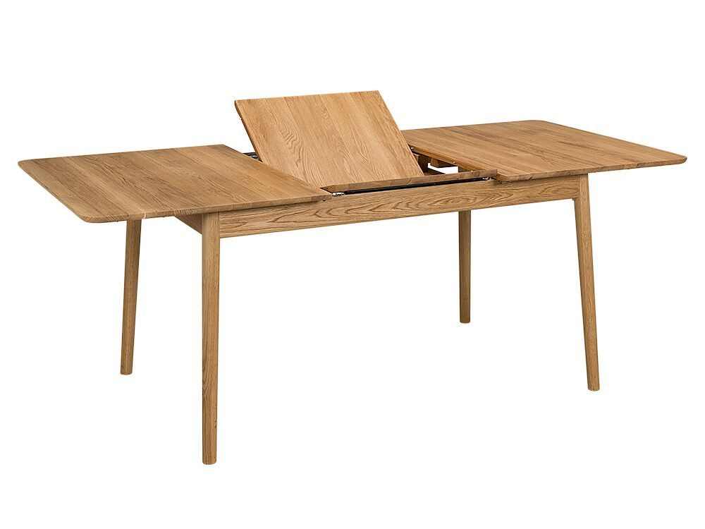 ZIGZAG TABLE BUTTERFLY Extending rectangular oak table By Hans K