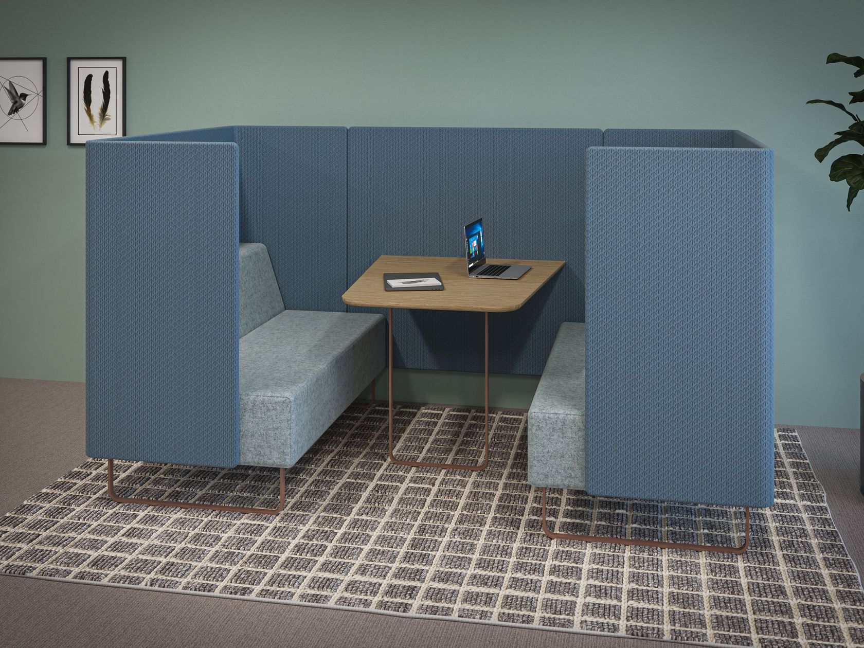 RIVERBEND Office booth By Haworth