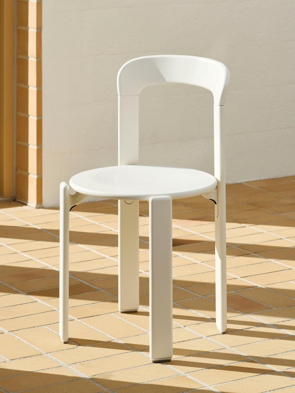REY Beech chair with padded seat By Hay | design Bruno Rey