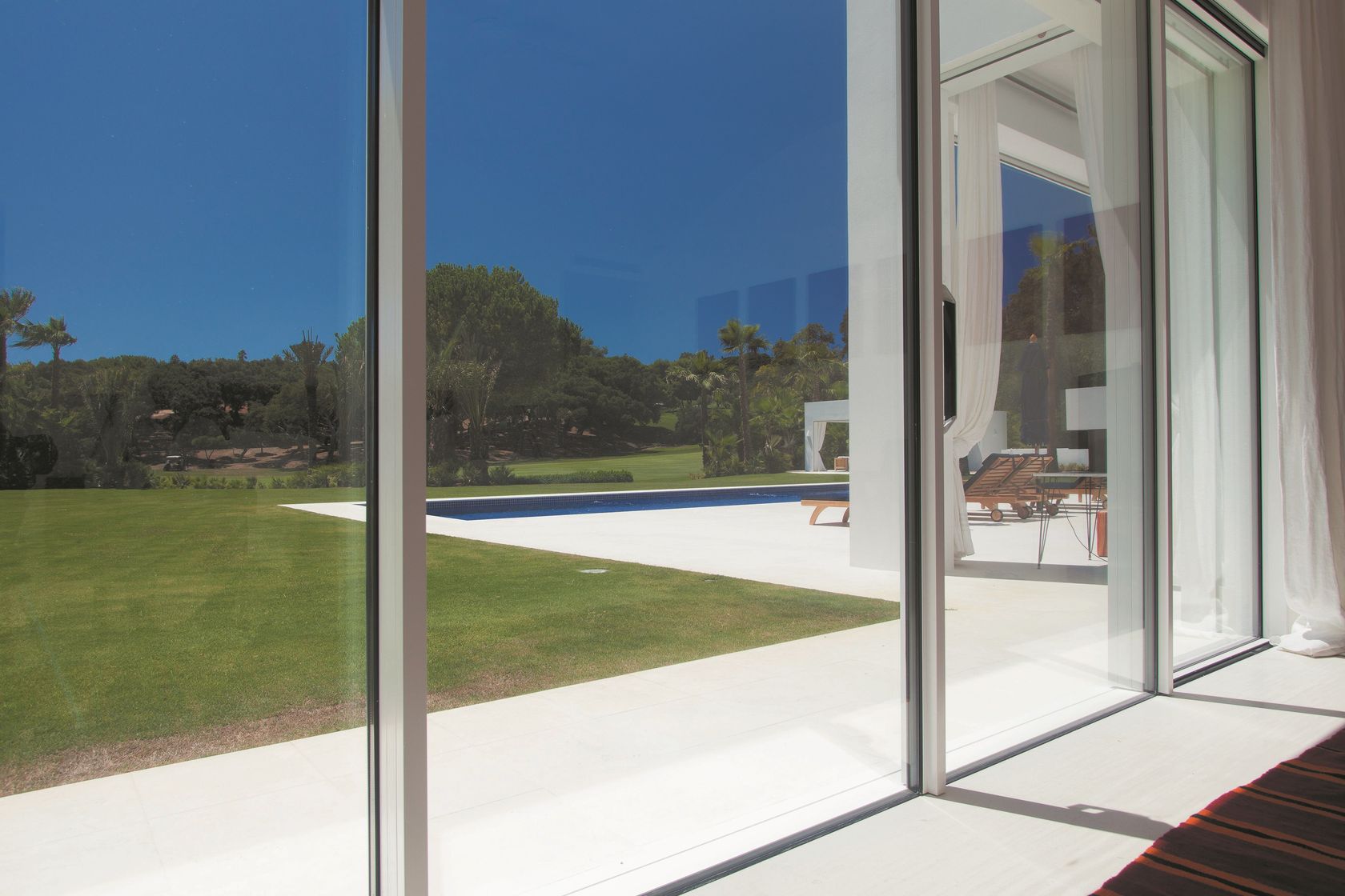 Terrassentür aus Aluminium mit thermischer Trennung mit ...