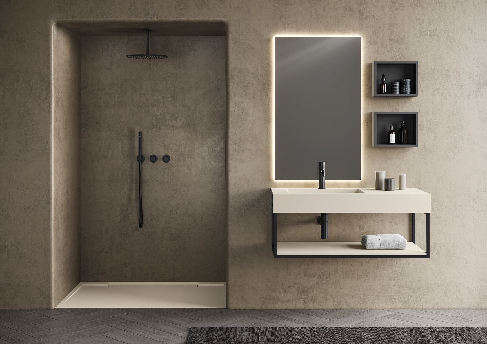 LINE Y Plato de ducha rectangular extraplano By Hidrobox