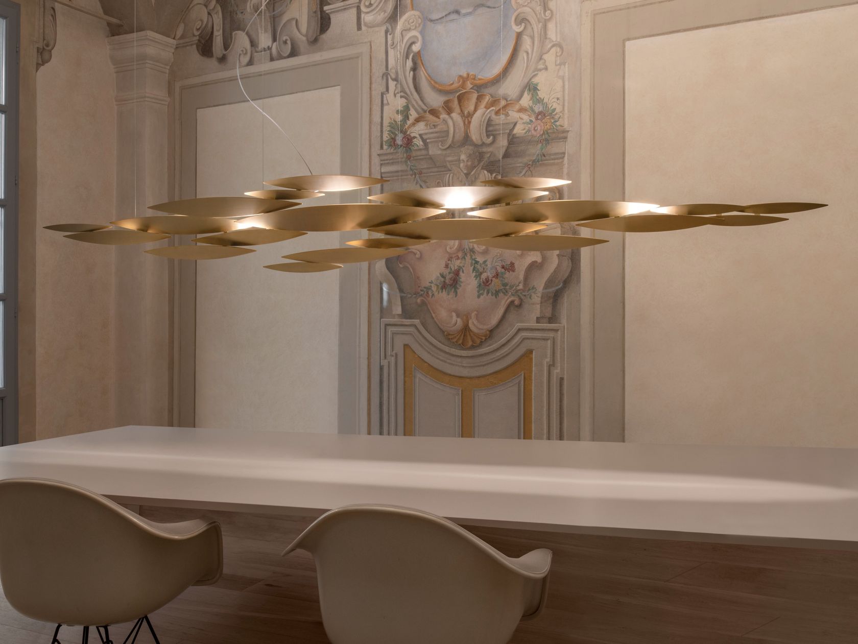 I LUCCI ARGENTATI Halogen metal pendant lamp By TERZANI