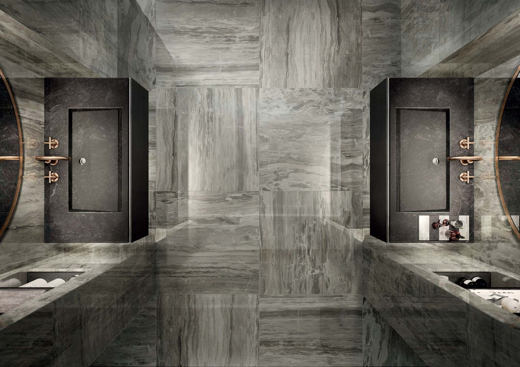 Wall/floor tiles with marble effect I MARMI DI REX By Rex
