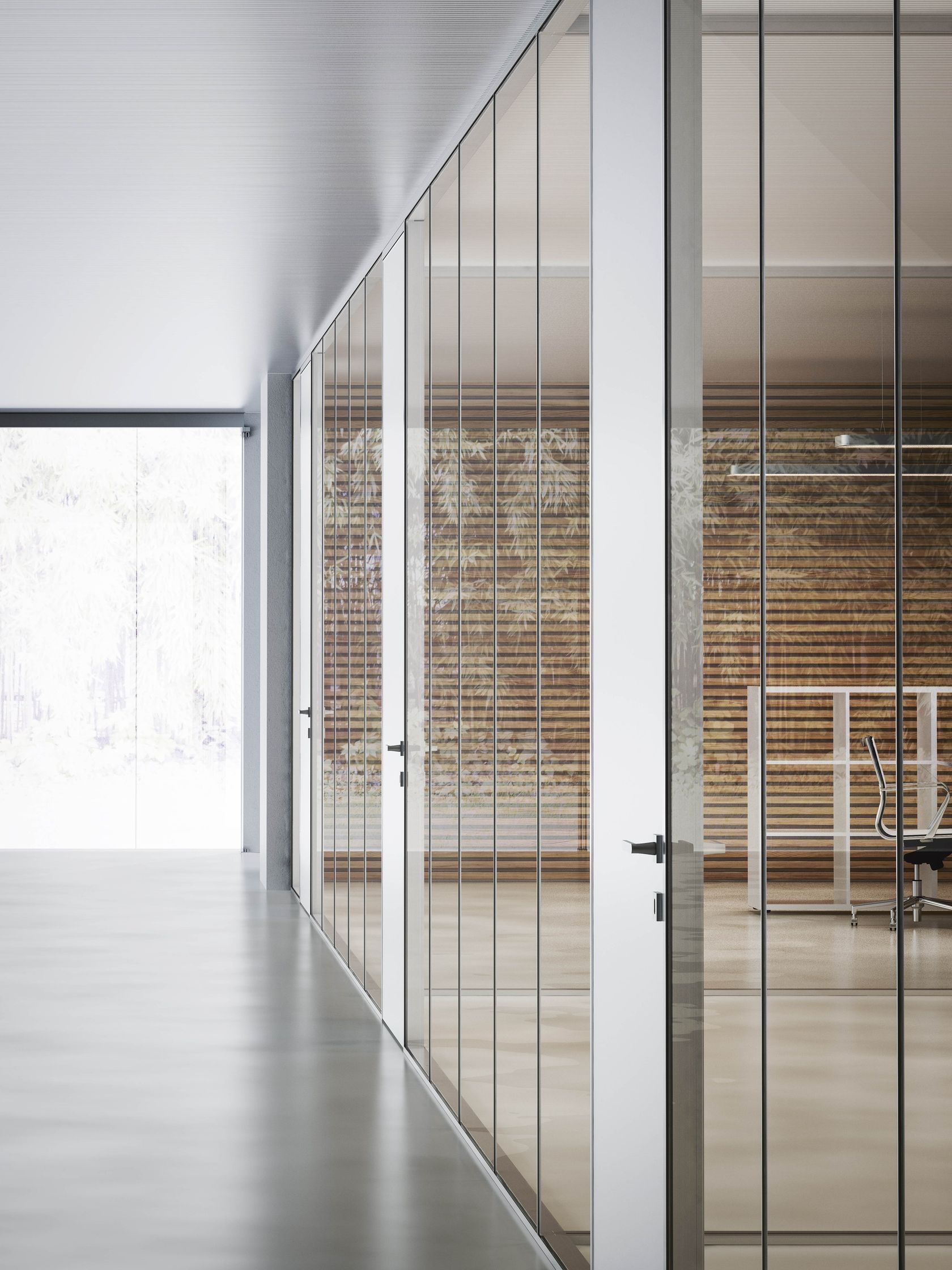 I-WALLSPACE Glass movable wall By FANTONI
