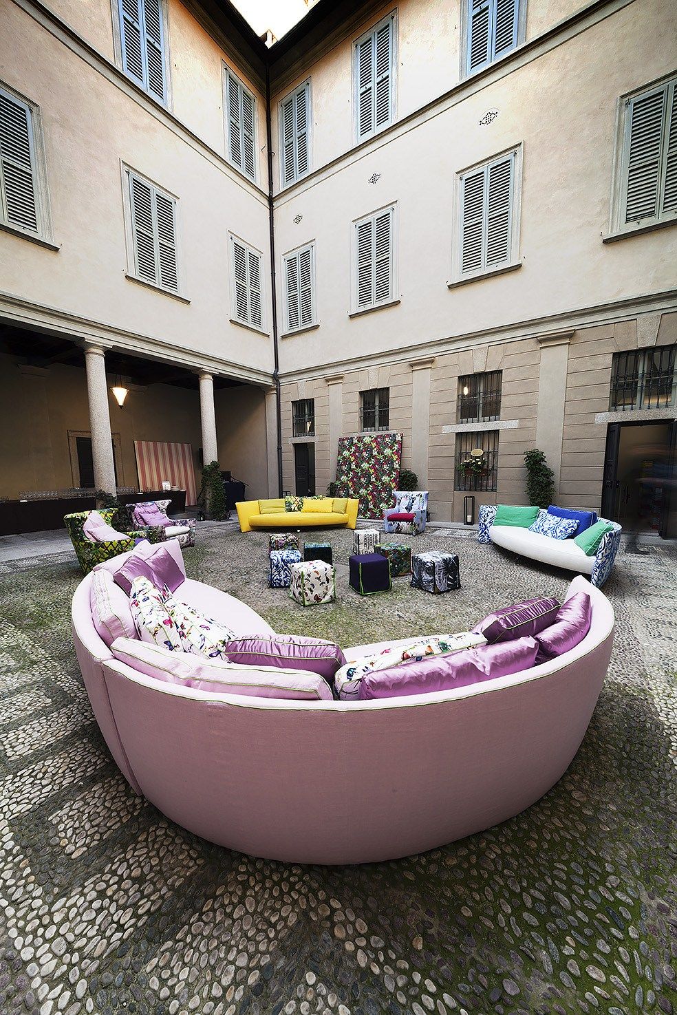 IBIZA Sectional fabric sofa By ERBA ITALIA | design Giorgio Soressi