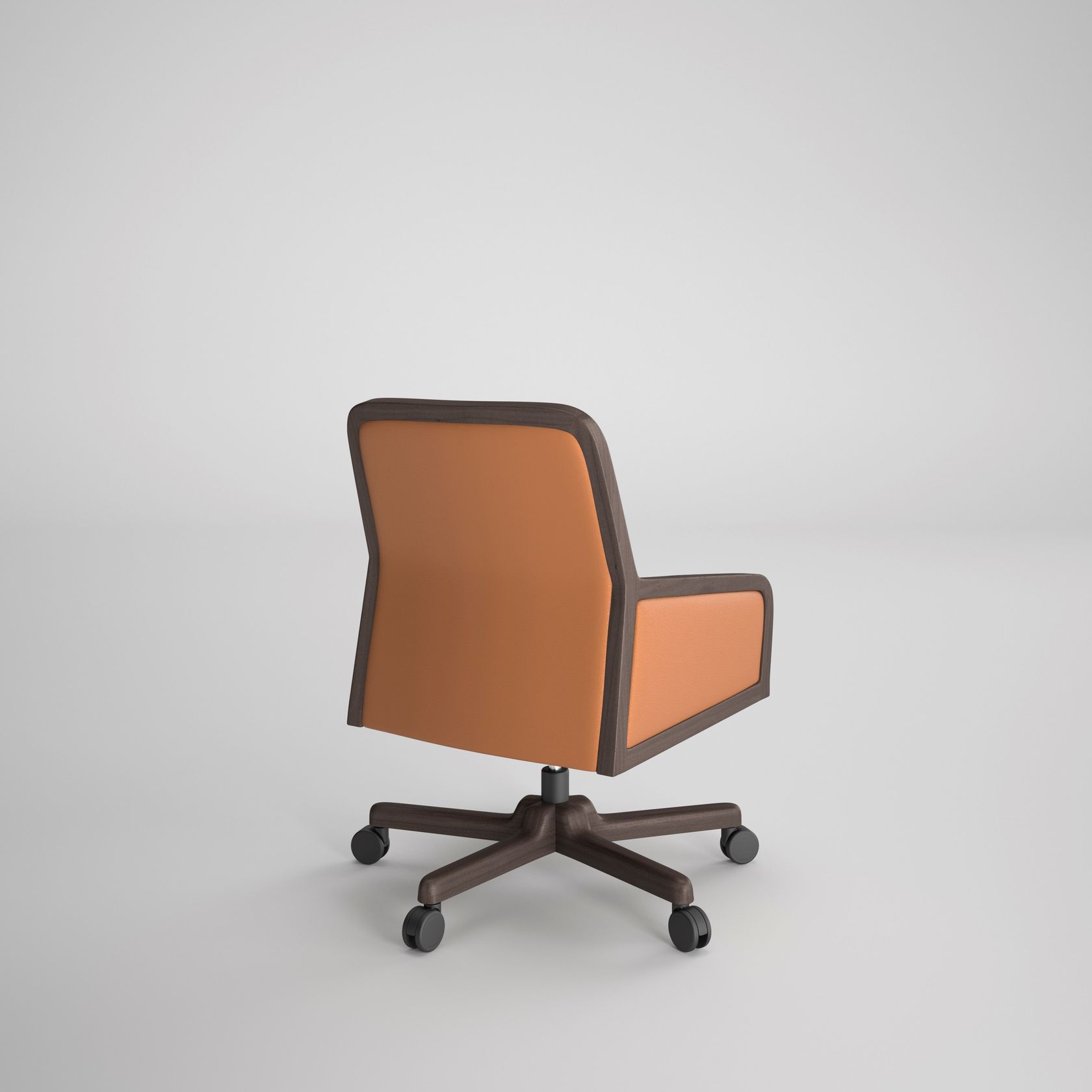 ILIUS Swivel leather office chair By Ofifran | design Vicent Martínez