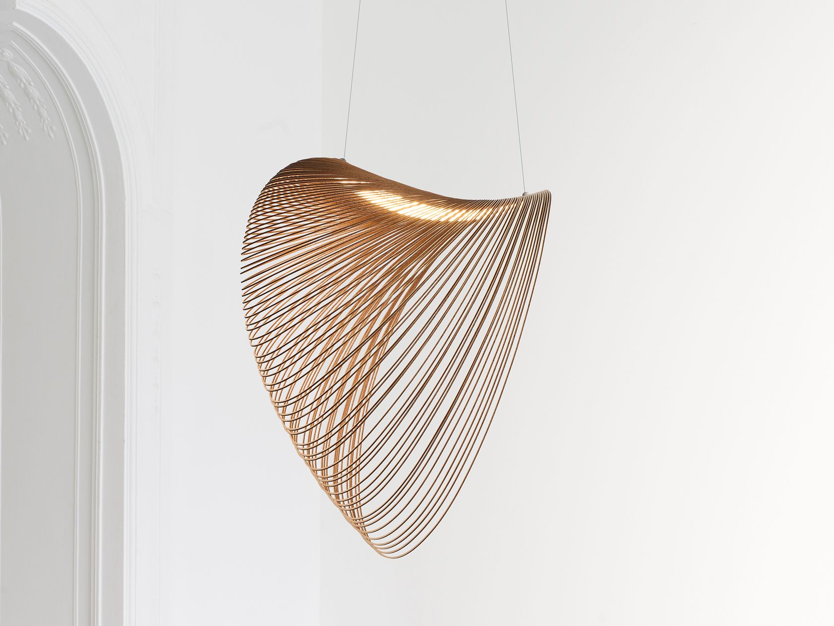ILLAN LED multi-layer wood pendant lamp By Luceplan
