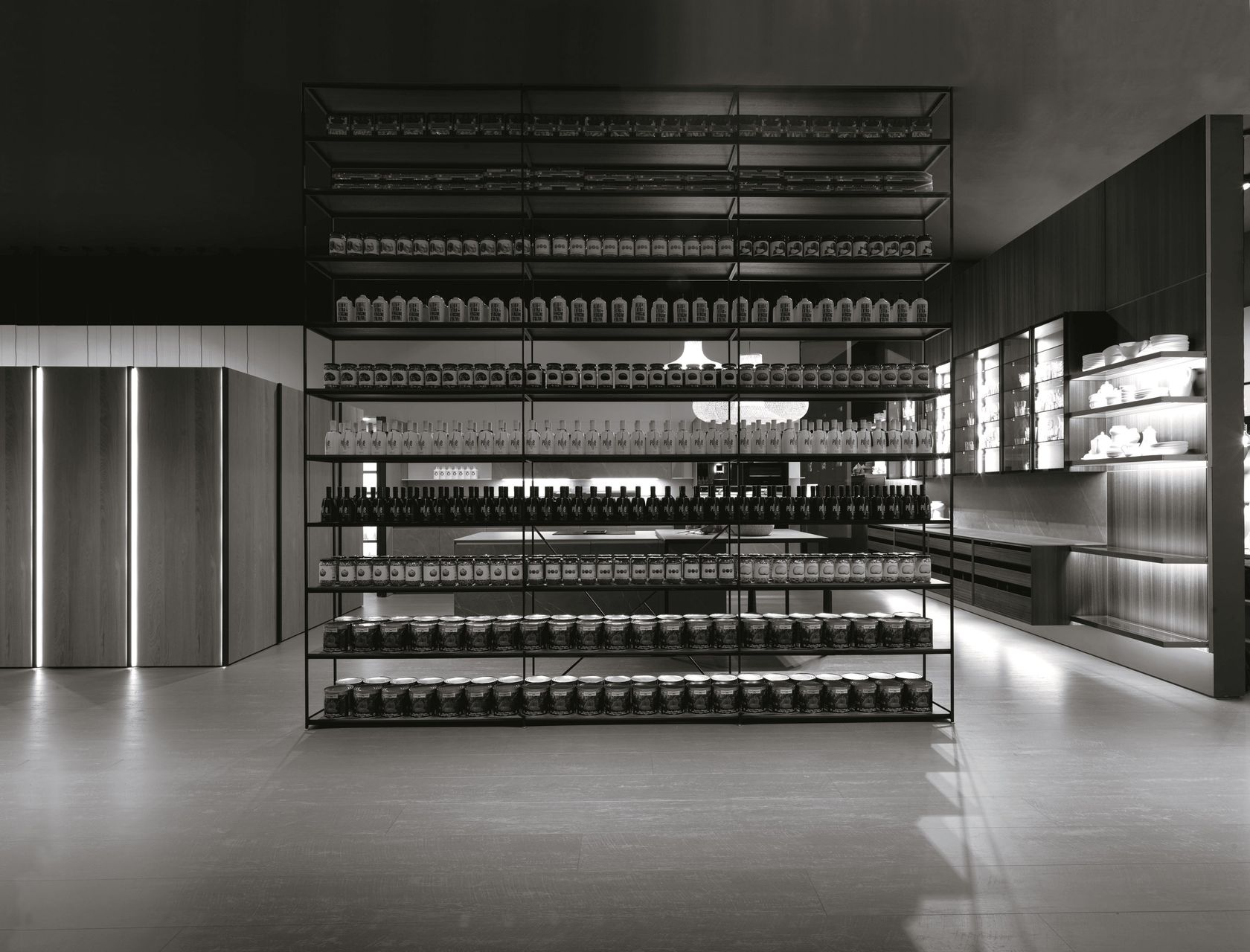 Open metal shelving unit IMAGE By Euromobil